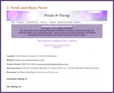The Essence of Petals & Stems Florist